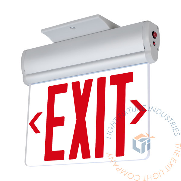 Exit Sign | RT Series Edge Lit Red [ELRT-R] | Light Fixture Industries
